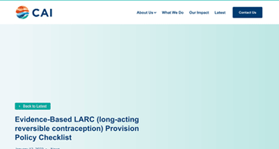 Same-Day Access to Full Range of Contraceptive Methods - NACHC